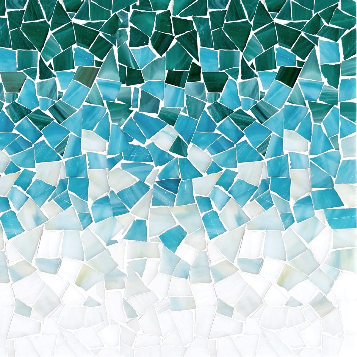 Ombre Rock Aqua Lava Glass Mosaic – Artsaics
