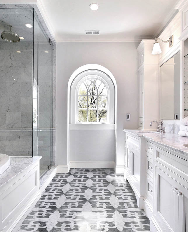 Classic Arabesque Designs: Bathroom Floor Patterns-Transform Your Home ...