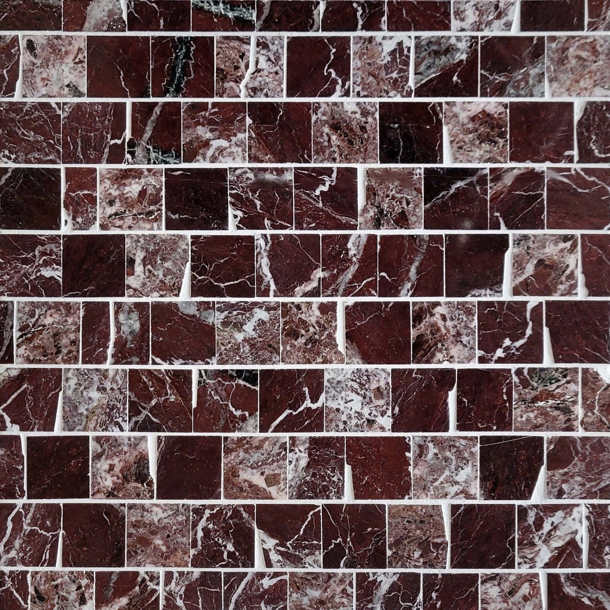 Broken Joint Rosso Levanto Mosaic Tile