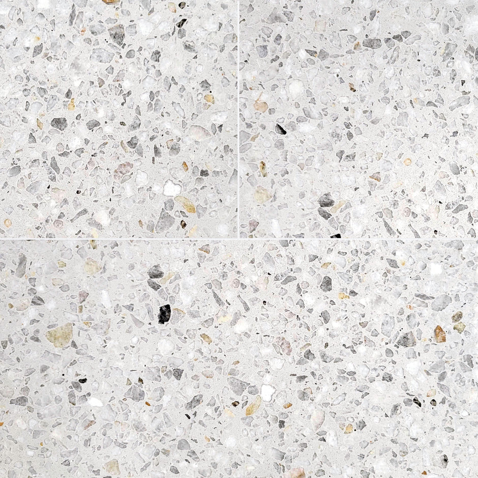 Dune Marble Terrazzo Honed Field Tile 12''x24''x1/2''