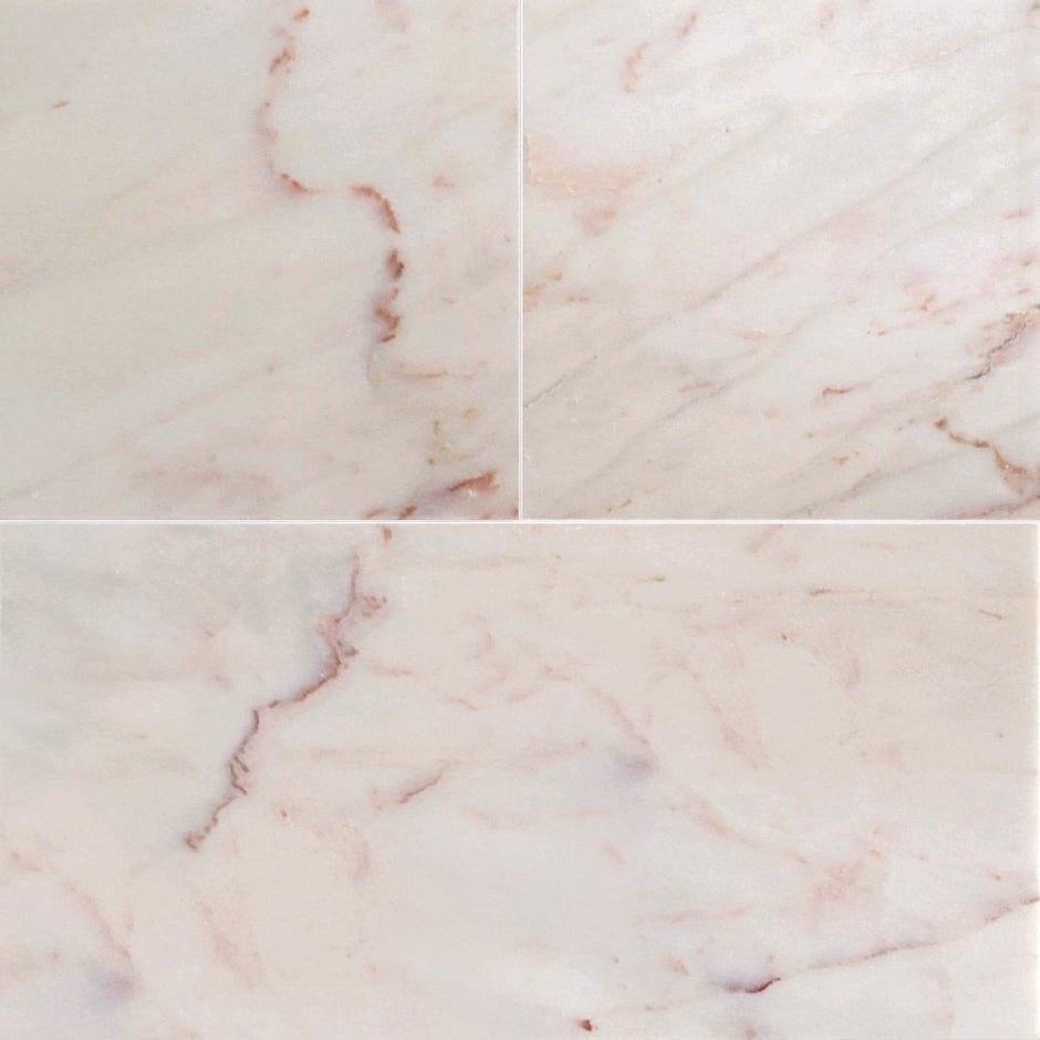 Rosa Aurora Honed Marble Field Tile 12''x24''x3/8''