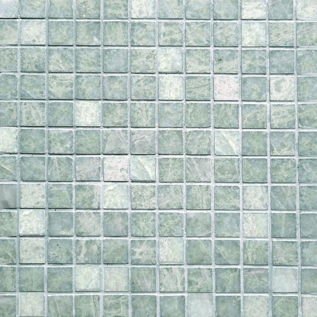 Straight Emerald Green 1''x1'' Stone Mosaic – Artsaics