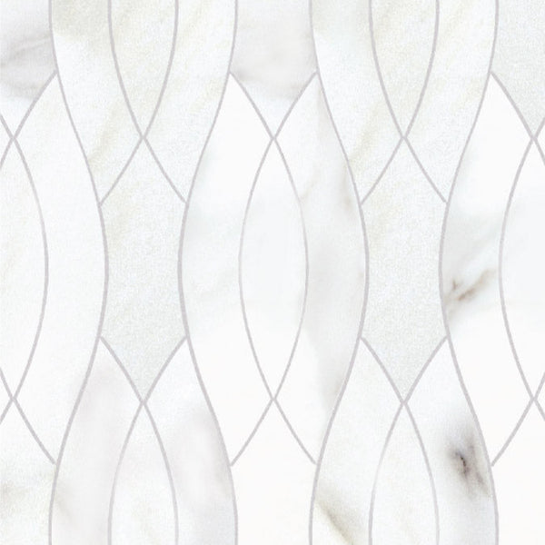 Element Litta Geometric Stone Waterjet Tile – Artsaics