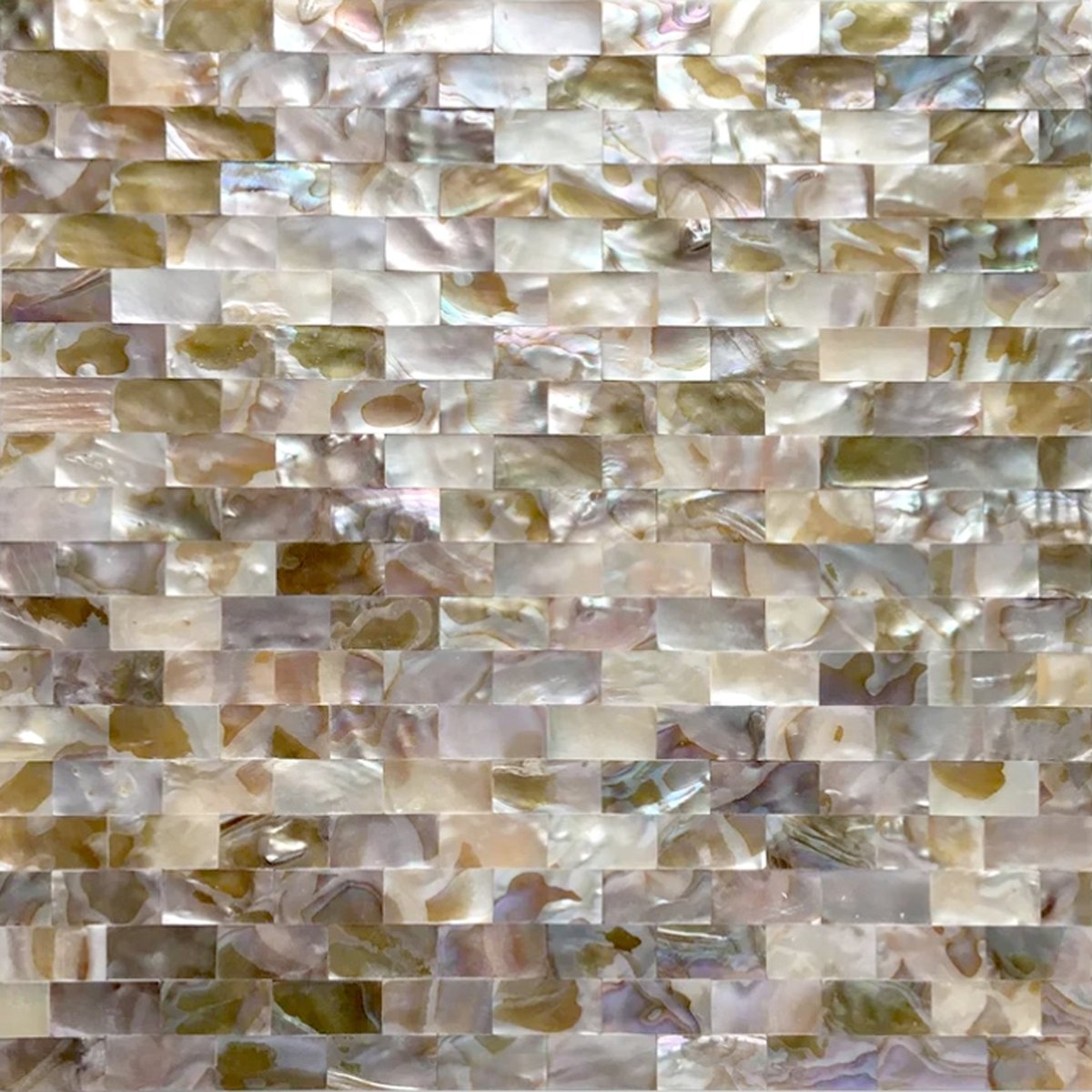 Brick Seamless Beige Pearl Shell Mosaic – Artsaics