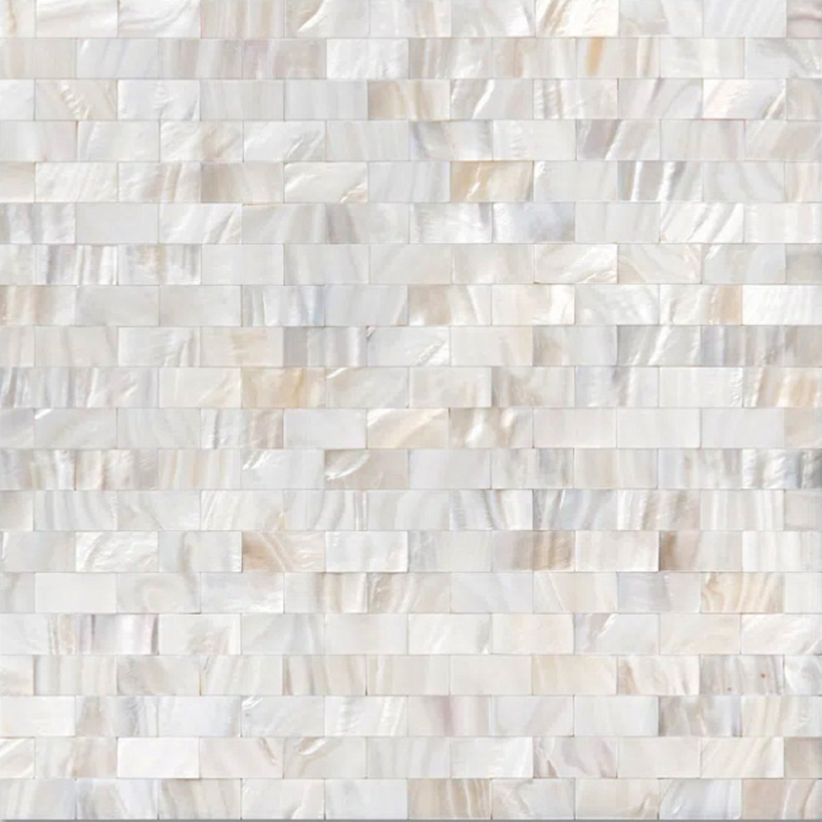 Brick Seamless Cream Pearl Shell Mosaic – Artsaics
