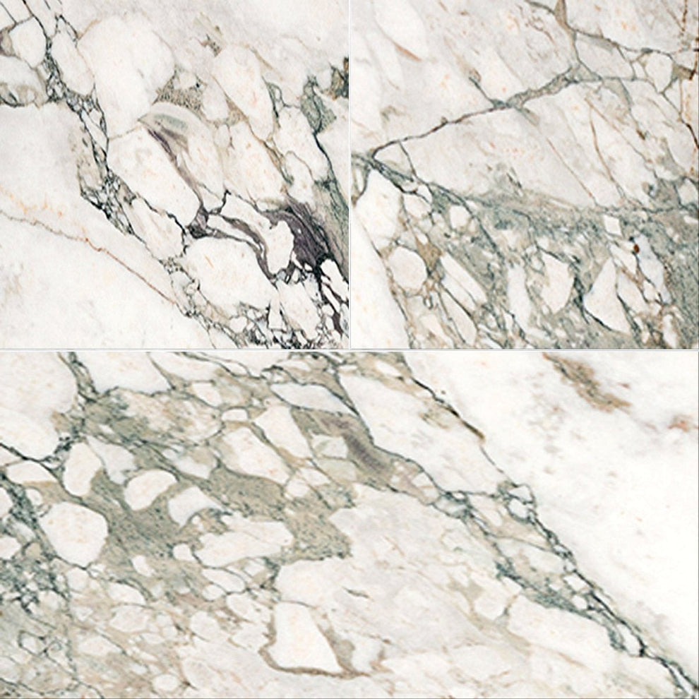 Calacatta Green Honed Marble Field Tile 12''x24''x3/8'' – Artsaics