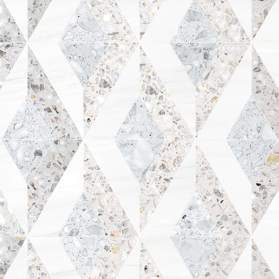 Couture Luna Dune Diamond Terrazzo Waterjet Mosaic – Artsaics