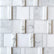 Elevations Blocks Briar Dimensional White Tile - Artsaics