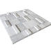 Elevations Blocks Briar Dimensional White Tile - Artsaics