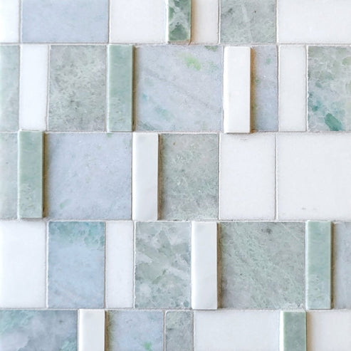 Elevations Blocks Sky Dimensional Stone Mosaic – Artsaics