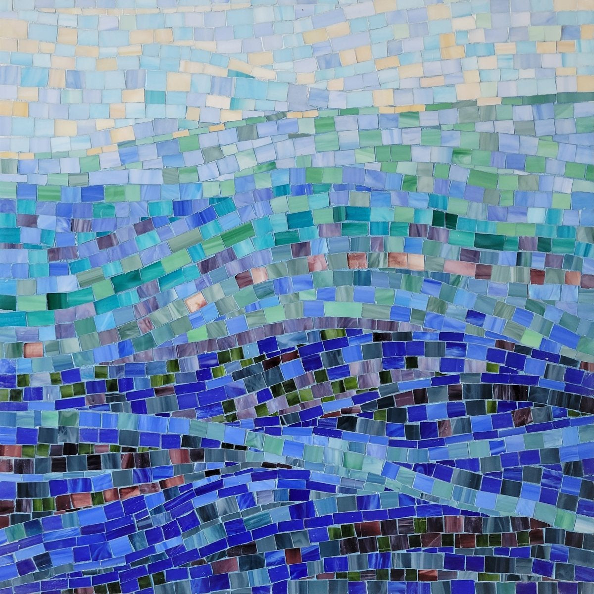 Flow Onda Ombre Lava Glass Mosaic – Artsaics