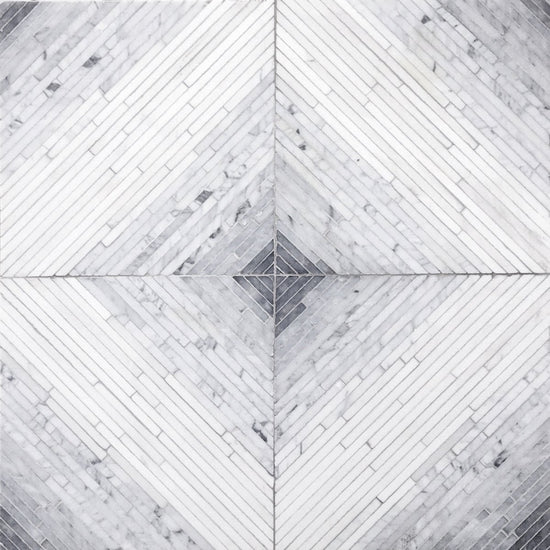 Ombre Square Grey Stone Mosaic – Artsaics