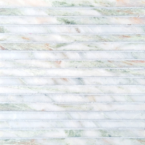 Linear Alba Chiarro 5/8''x12'' Stone Mosaic – Artsaics