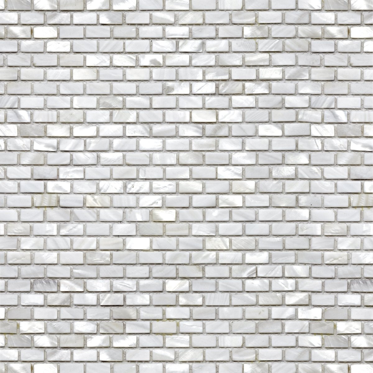 Mini Brick White Pearl Shell Mosaic – Artsaics