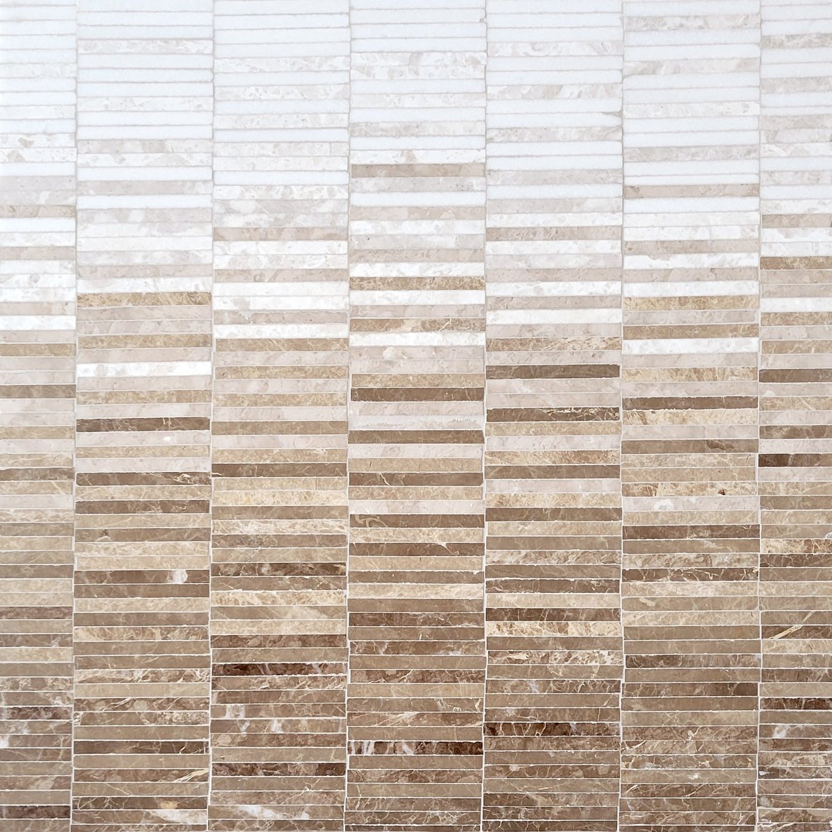 Ombre Linear Desert Stone Mosaic – Artsaics