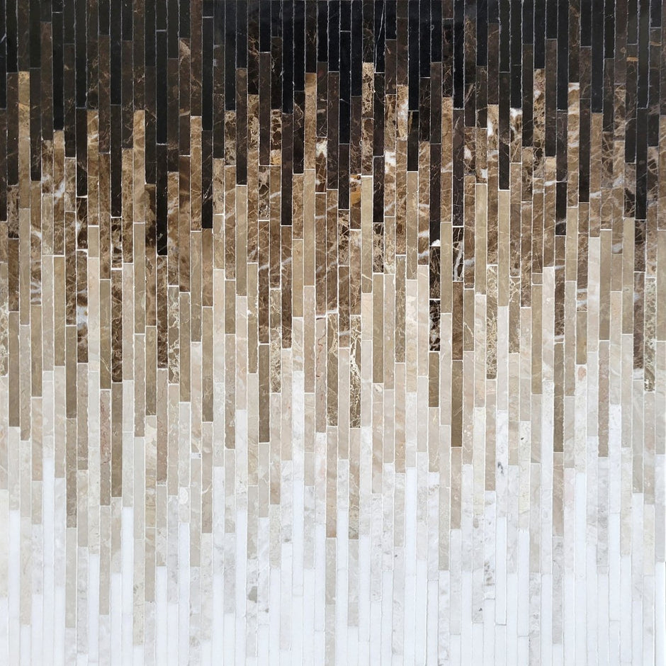 Ombre Rain Aspen Stone Mosaic