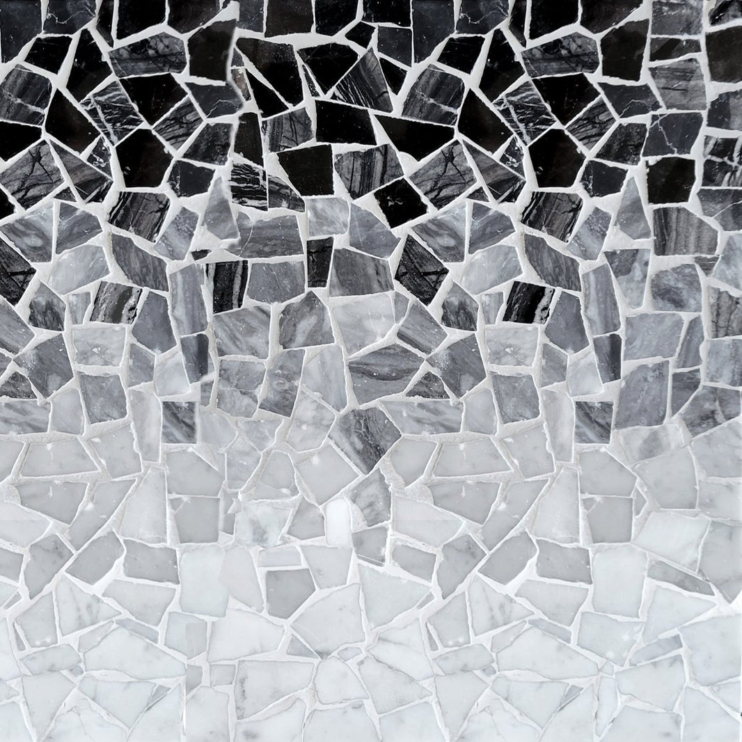 Ombre Rock Raven Stone Mosaic