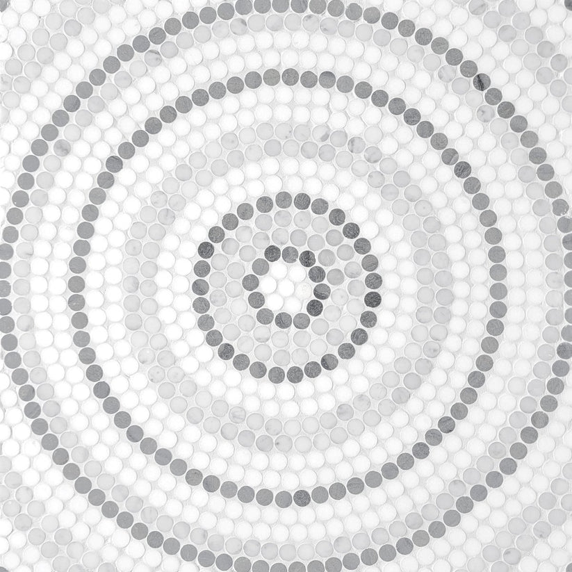 Penny Circle Lasso Rounds Stone Mosaic – Artsaics