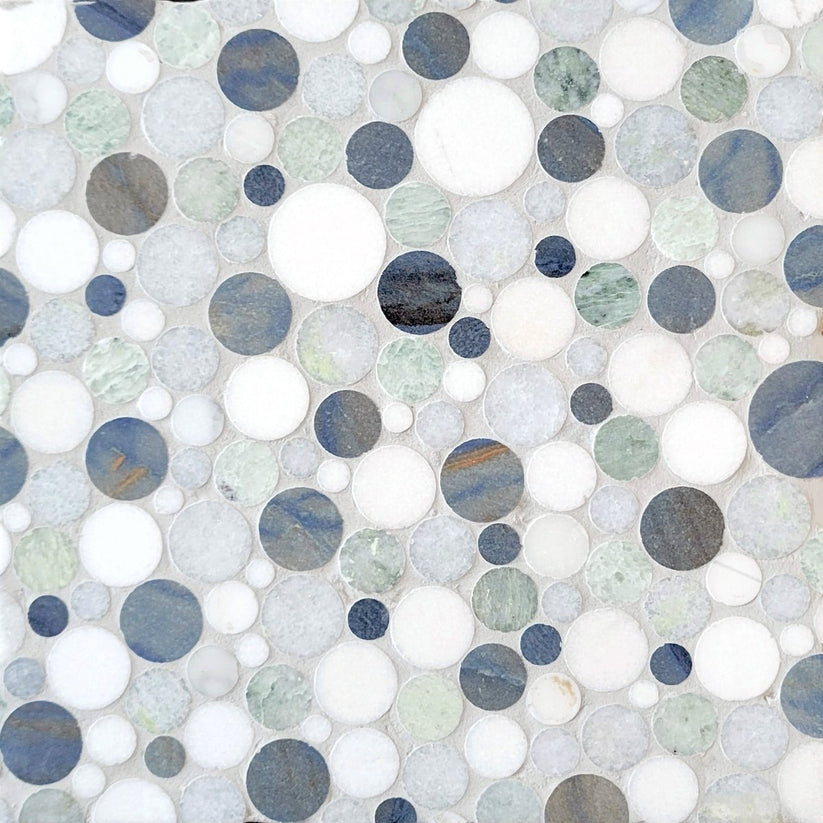 Penny Tile Bella Rounds Mosaic: Experts Top Choice for Shower Floors ...