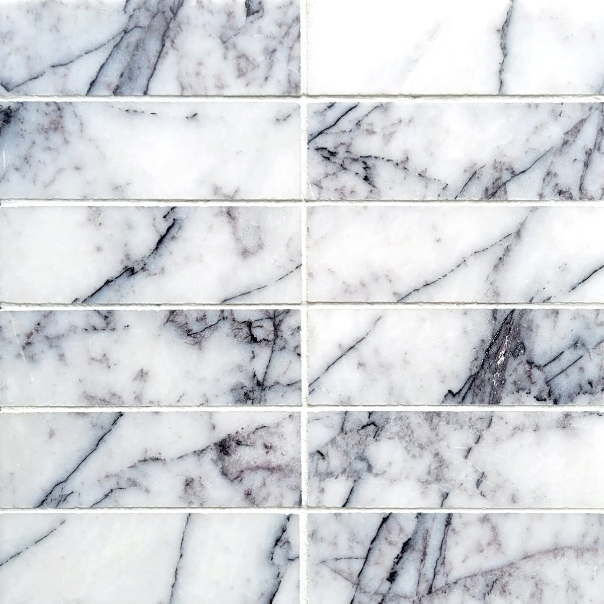 Stacked Lilac 2''x6'' Stone Mosaic – Artsaics