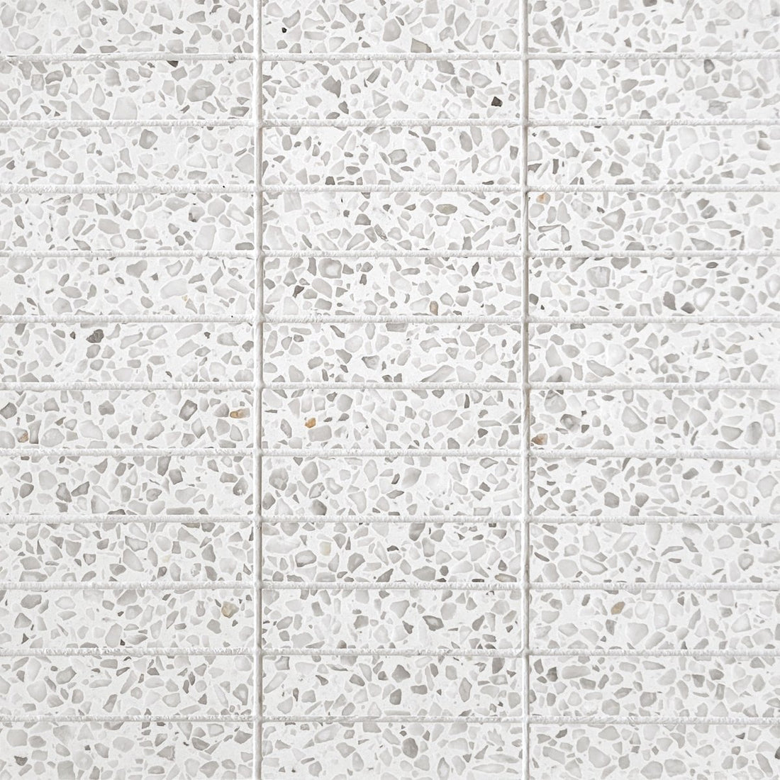 Stacked Sugar Marble Terrazzo Honed 1''x4'' Stone Mosaic – Artsaics