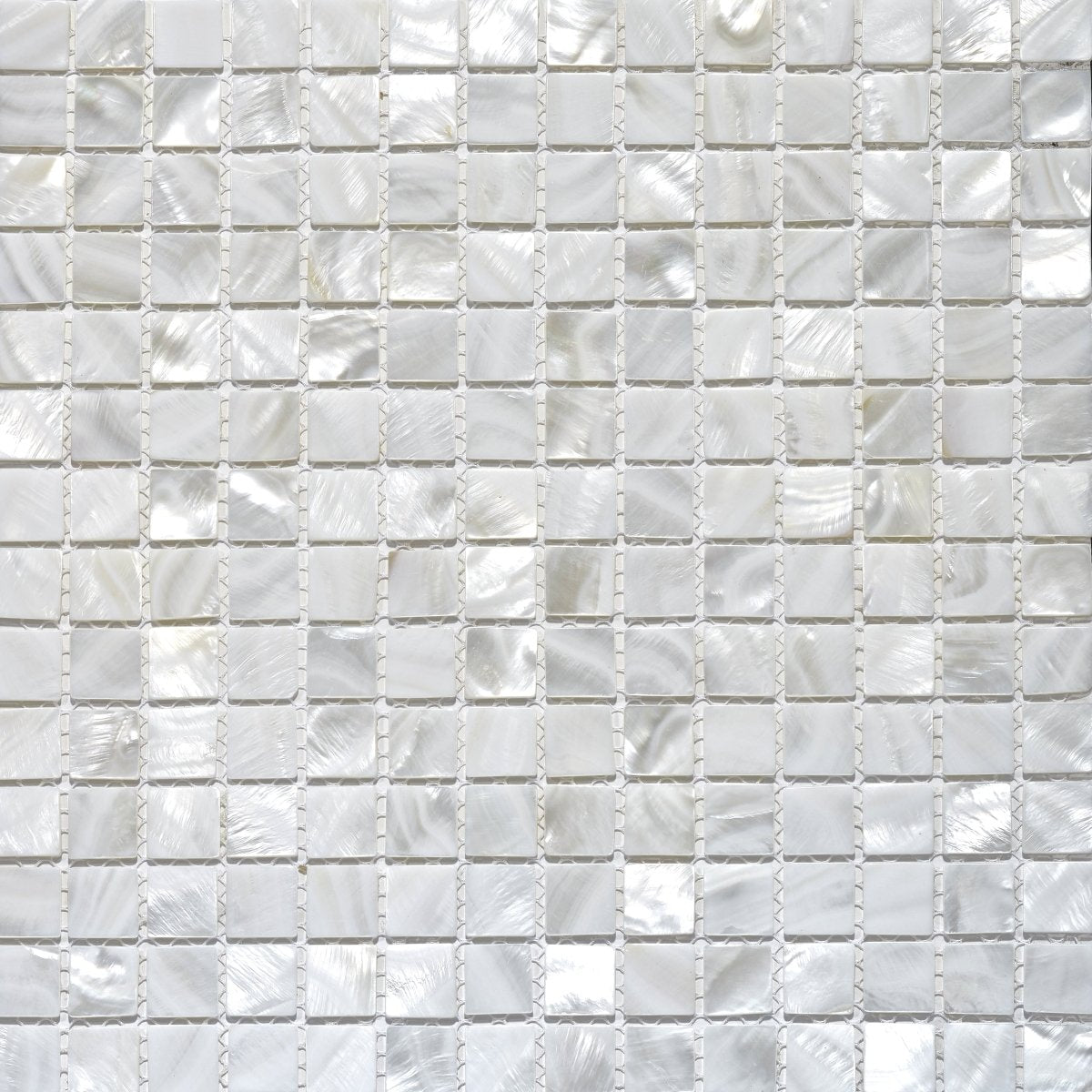 Straight 1''x1'' White Pearl Shell Mosaic – Artsaics