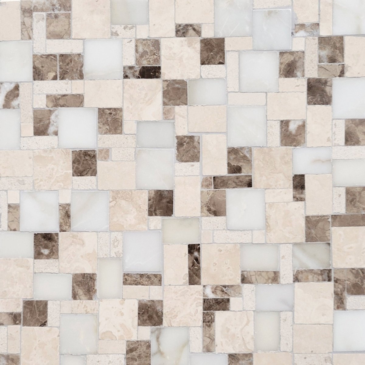 Studio Quad Holly Blend Modular Stone Mosaic – Artsaics