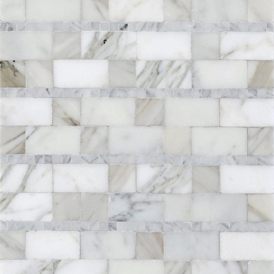 Blanch Brill Linear Mosaic: Ideal as a Marble Mosaic Tile Backsplash ...